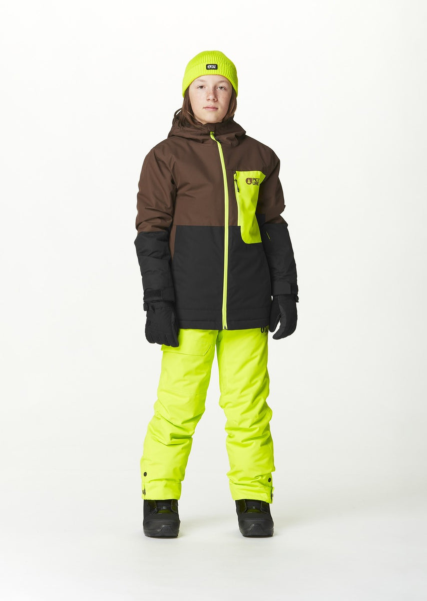 Picture Kids Ski Jacket - Daumy 12 y.o. Chicory/Coffee/Black/Acid ...
